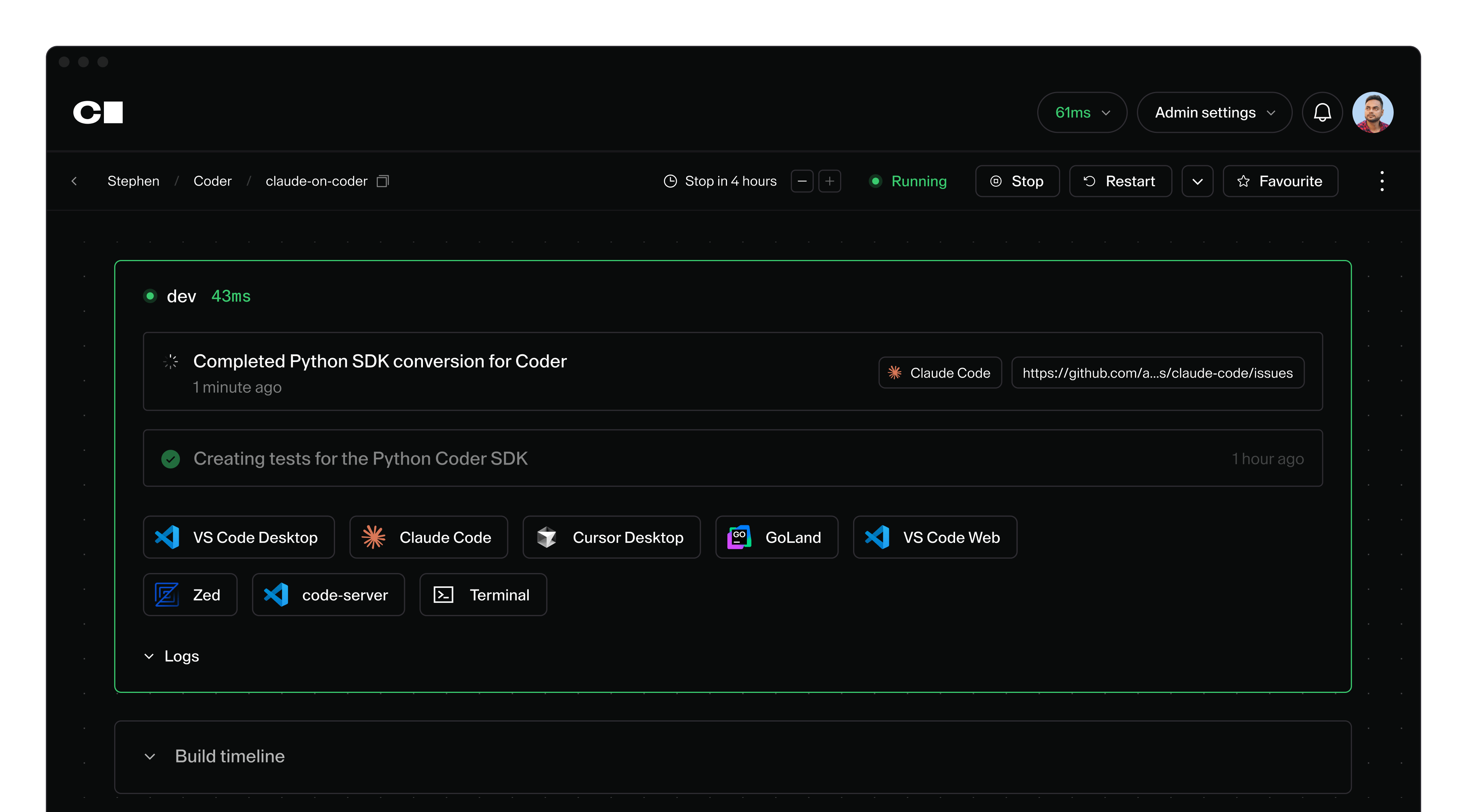 Coder | Cloud Development Environment: Remote & Self Hosted