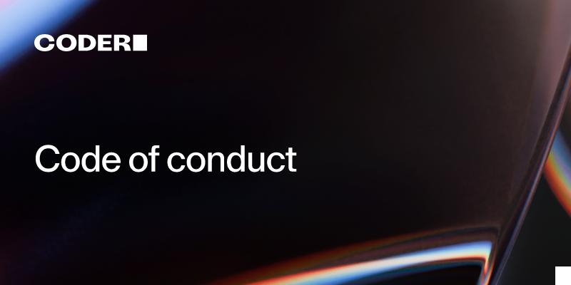 Code of conduct | code-server Docs